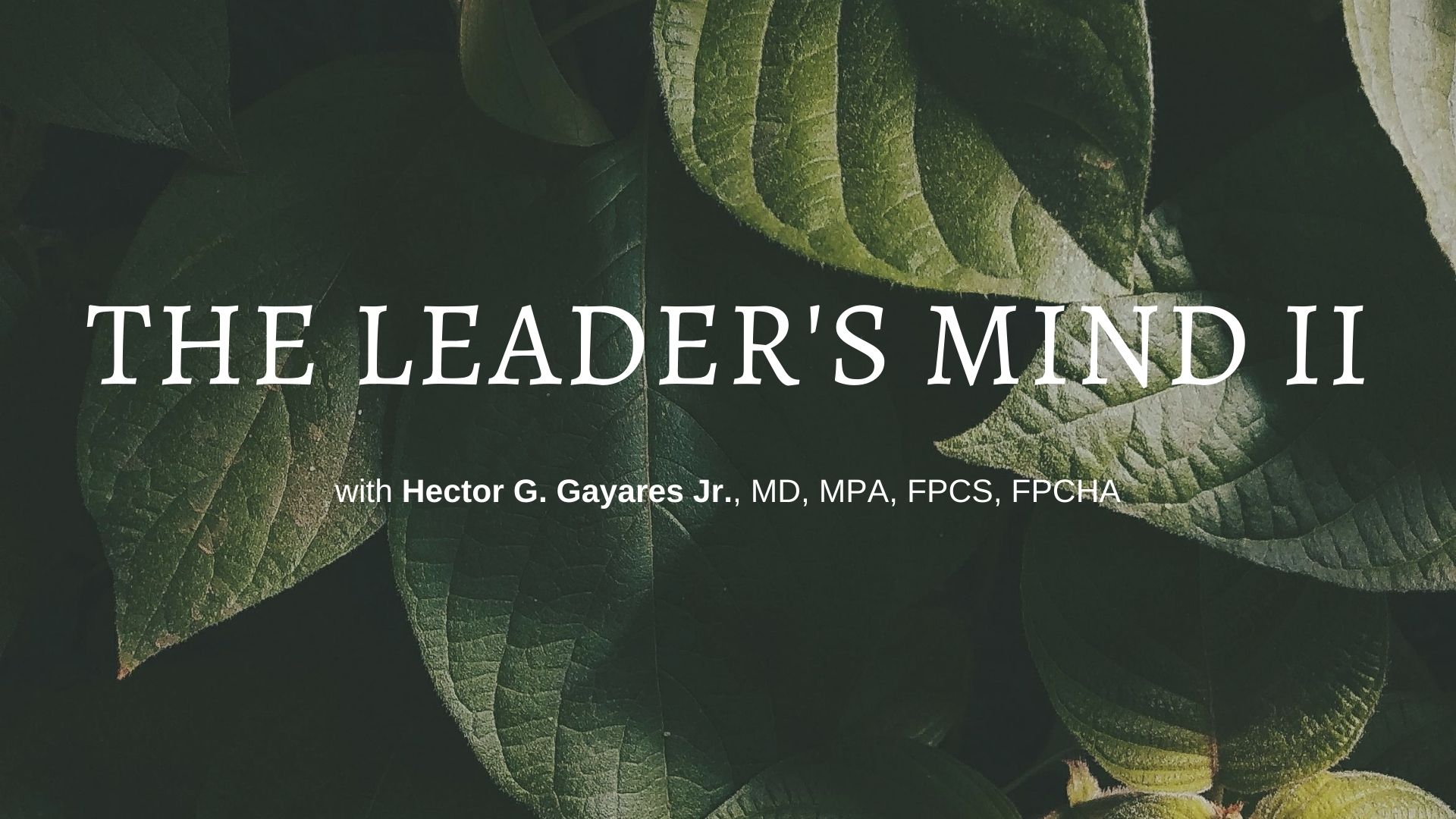 The Leader’s Mind IV – Leadership Devotionals
